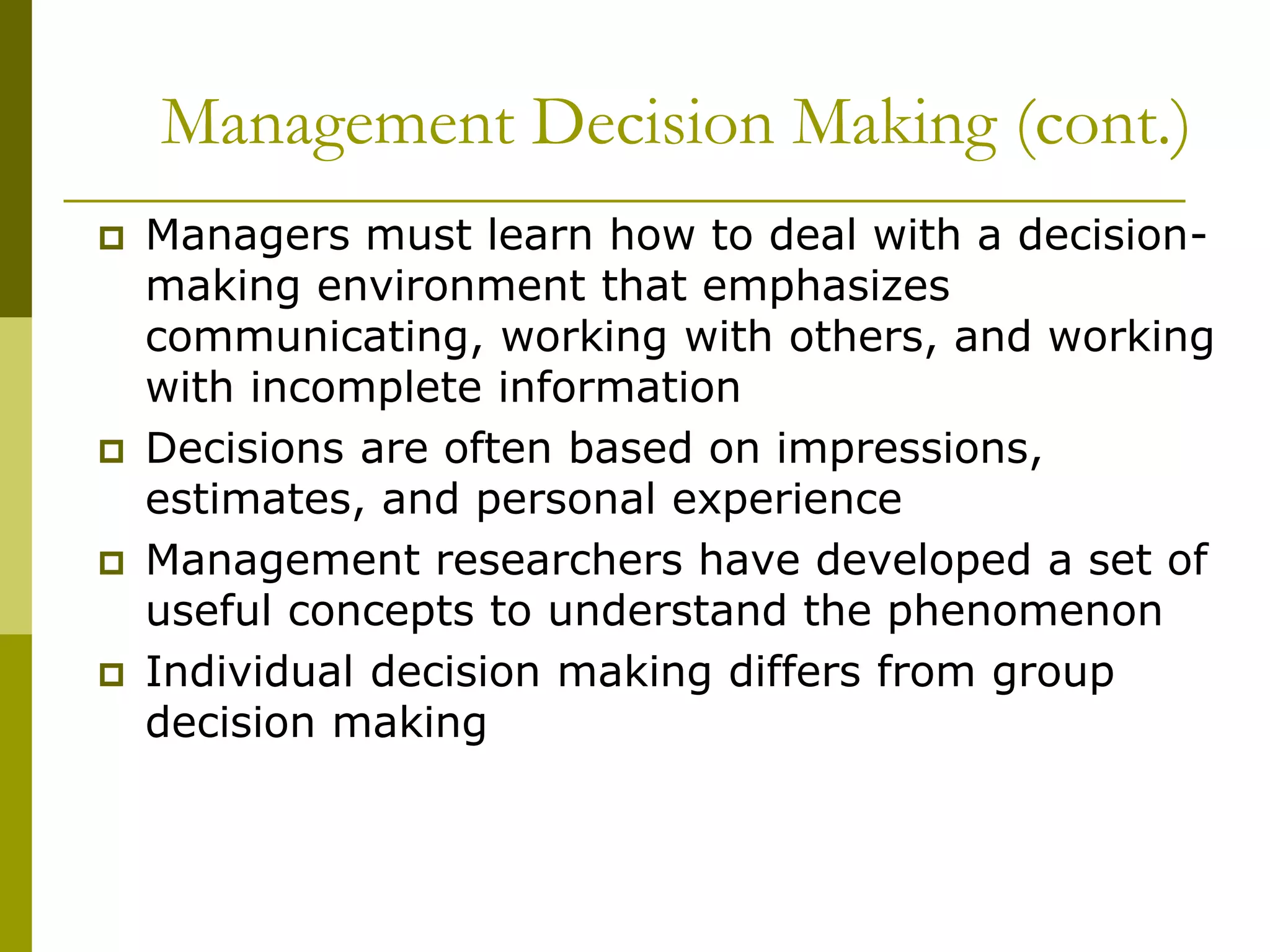 Decision making | PPT