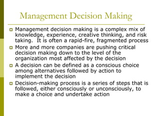 Decision making | PPTX