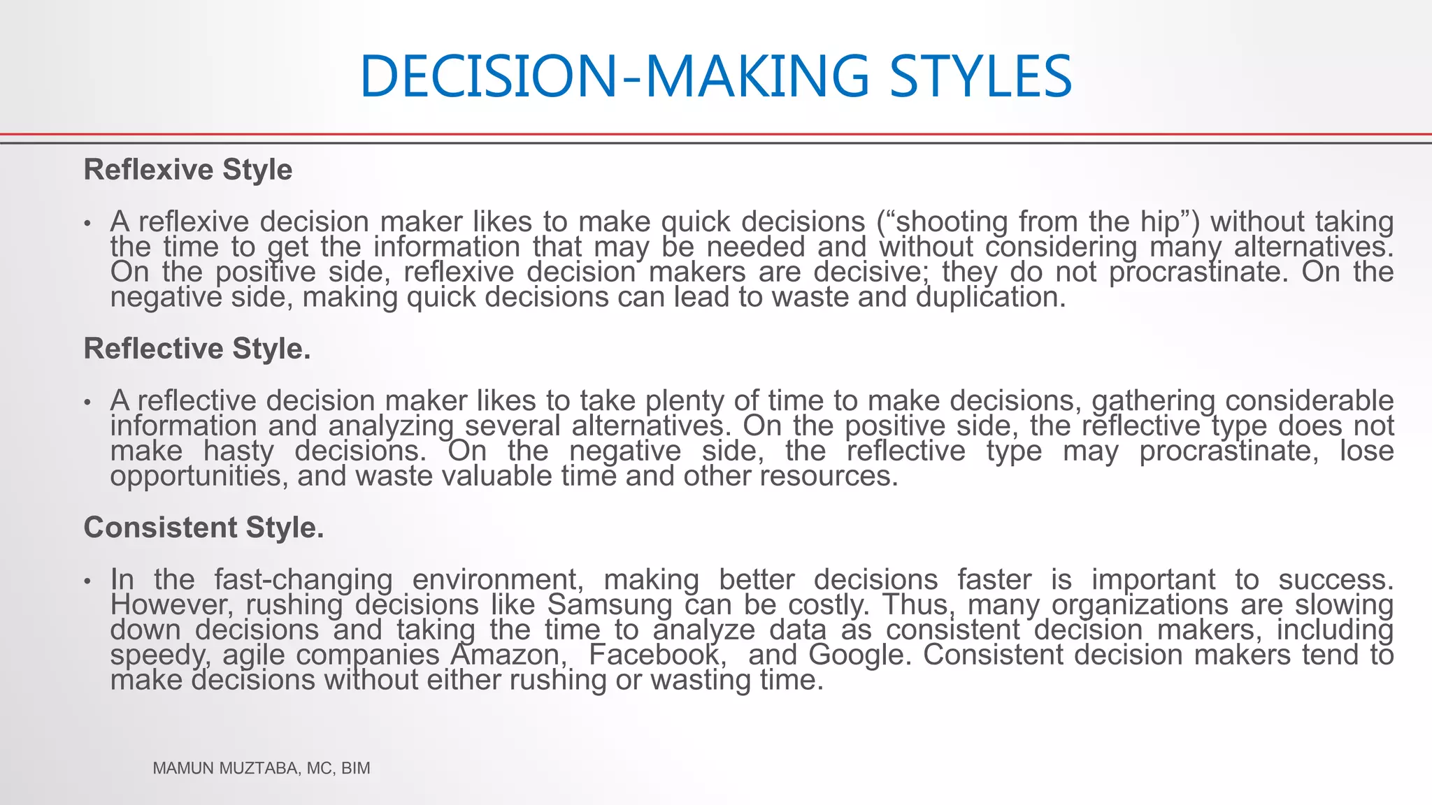 Decision making | PPTX