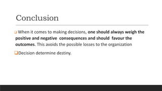 Decision making.pptx | Business and Finance