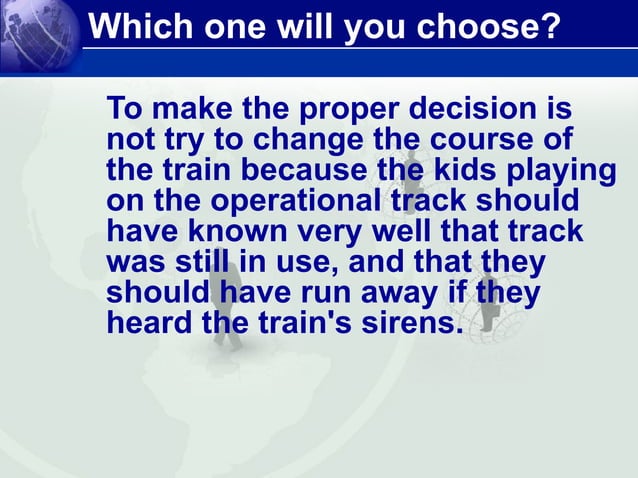 -DecisionMaking- Train track and children | PPTX