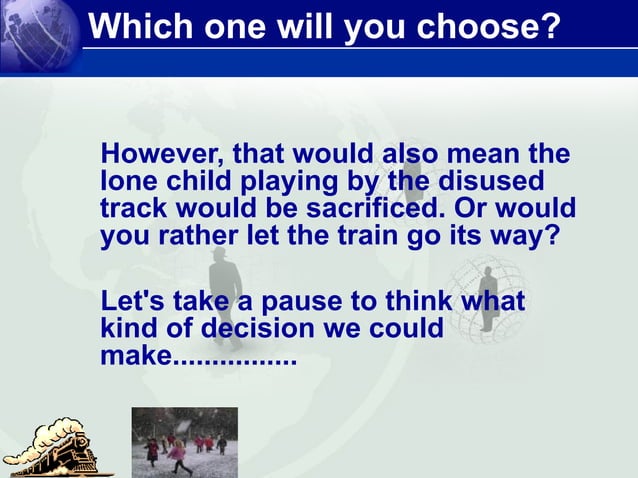 -DecisionMaking- Train track and children | PPTX