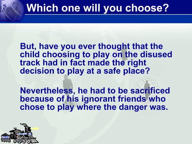 -DecisionMaking- Train track and children | PPTX