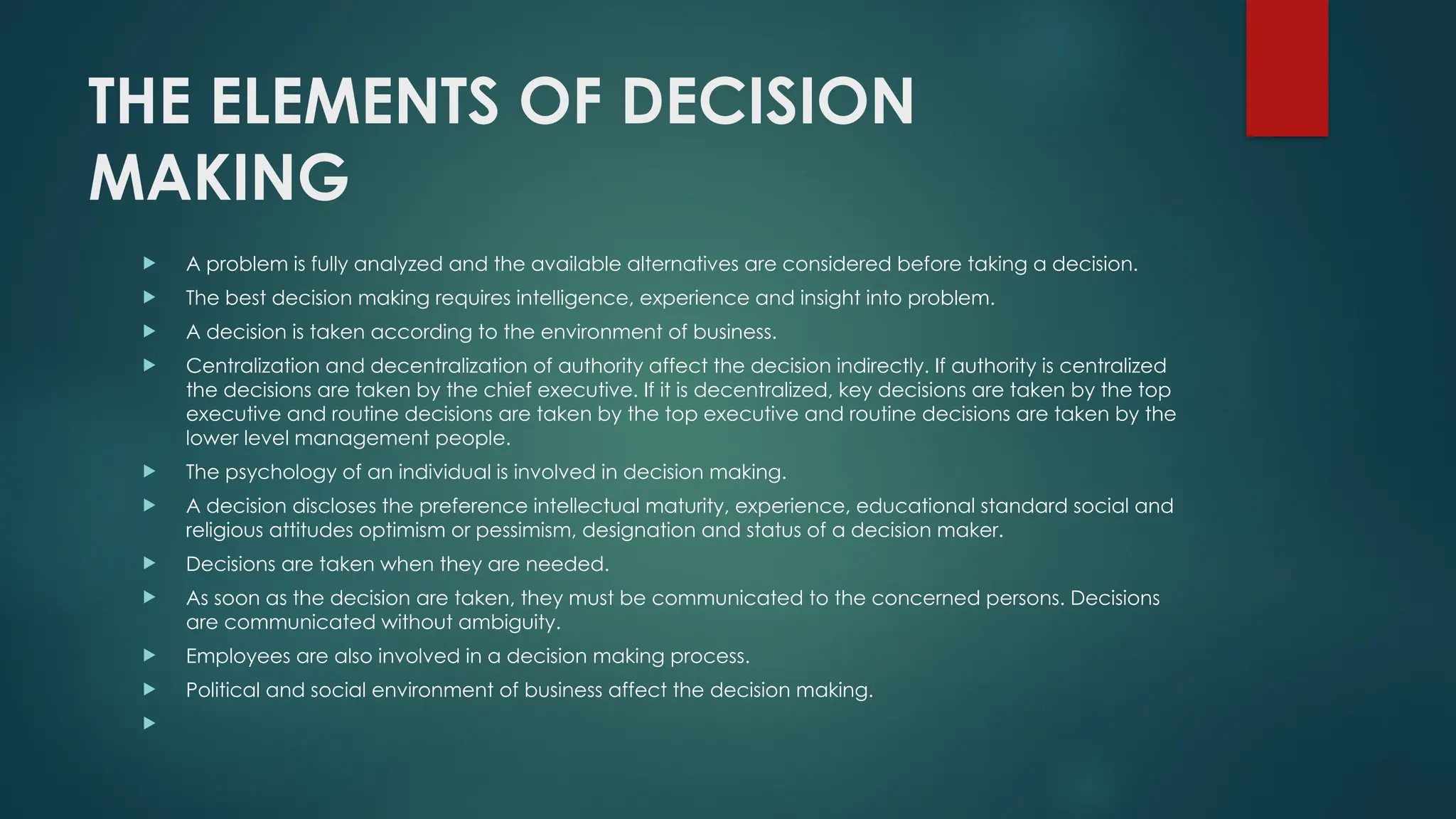 DECISION MAKING.pptx various business plans | PPTX