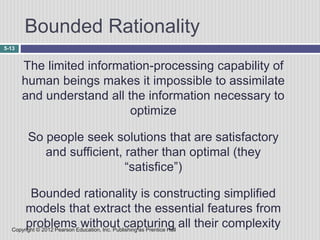 Organizational behaviour ch5, decision makingDecision Making-Ch#5.pptx