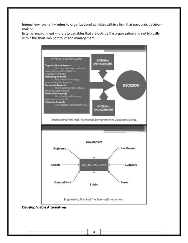 Decision Making (Engineering Management) | DOCX