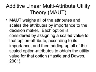 Decision making theories | PPT