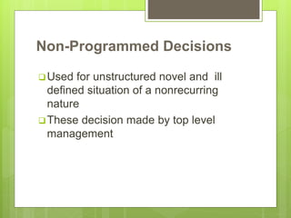 Decision Making in An Organization | PPTX