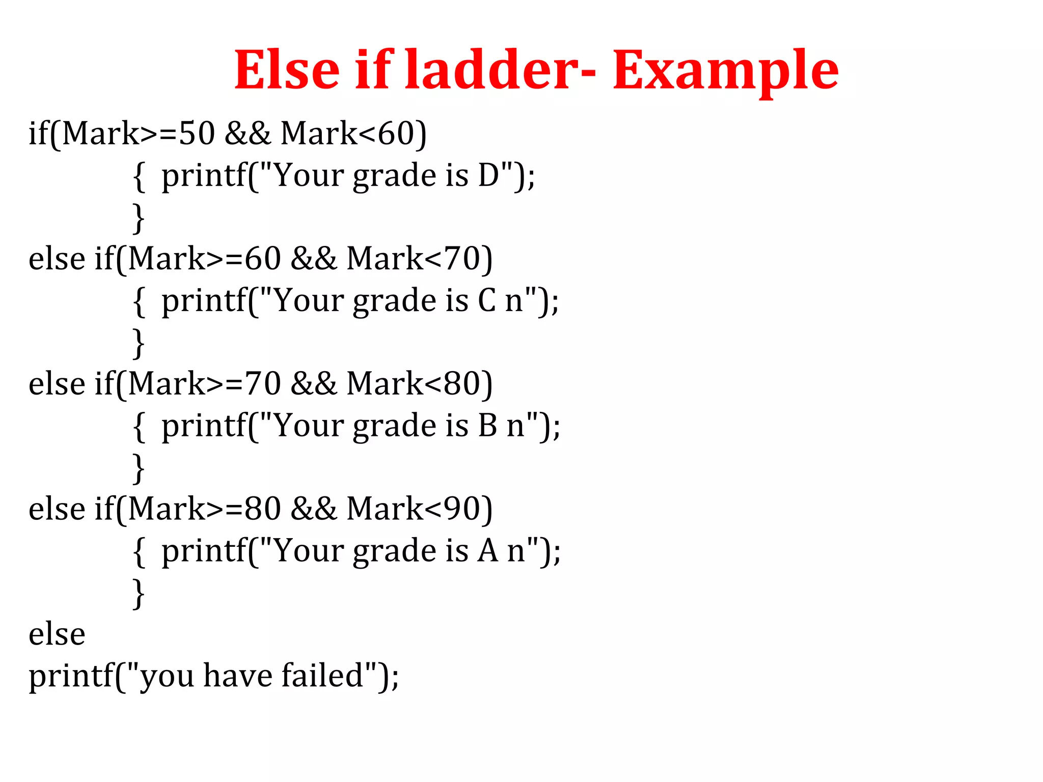 Decision making and branching | PPT