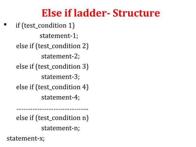 Decision making and branching | PPT