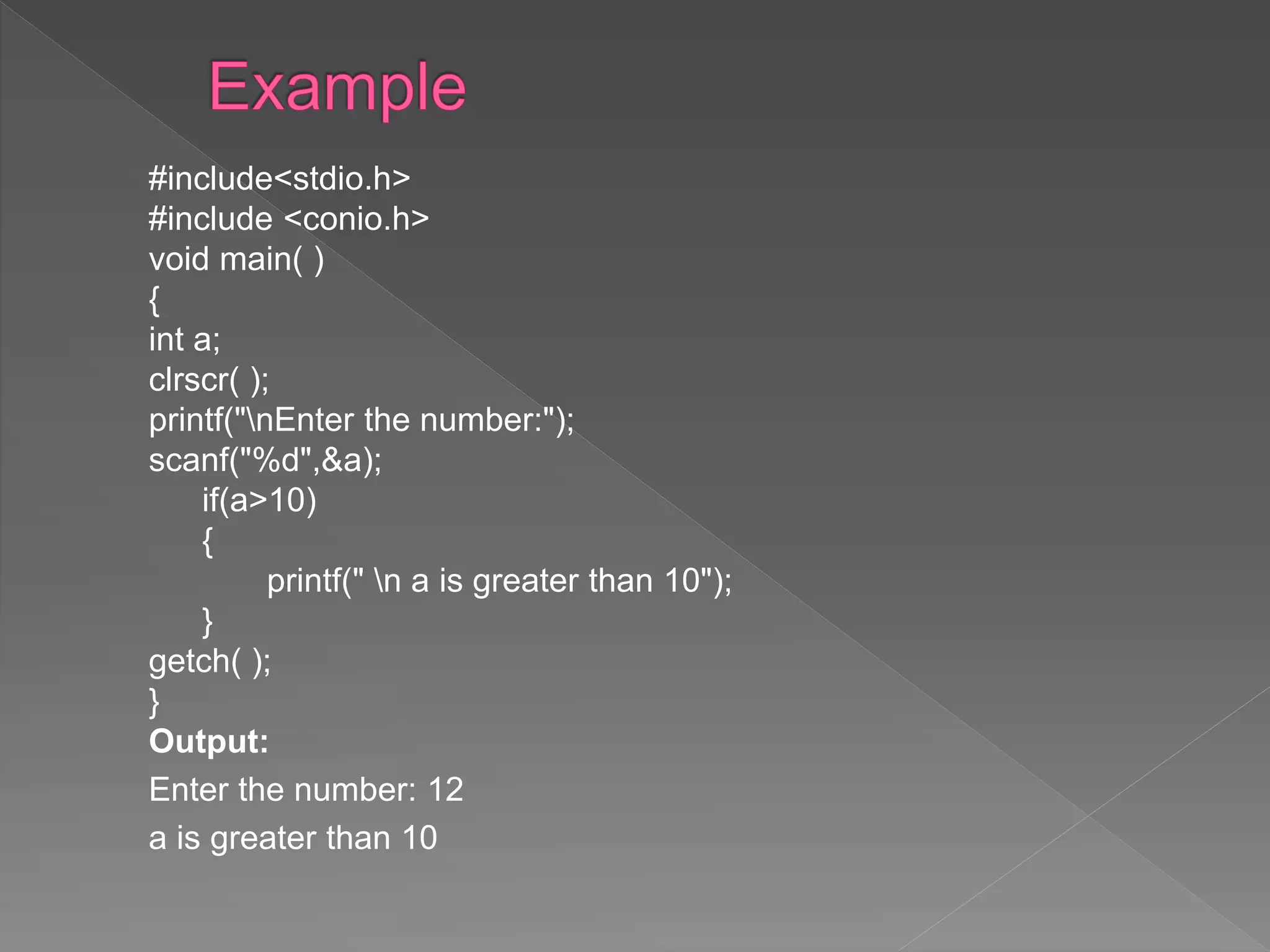 Decision making and branching | PPTX