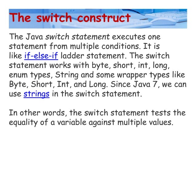 Java Programming Language Part 2 Decision Making Pdf 