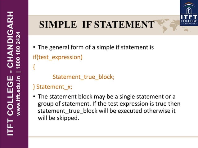 itft-Decision making and branching in java | PDF | Programming ...