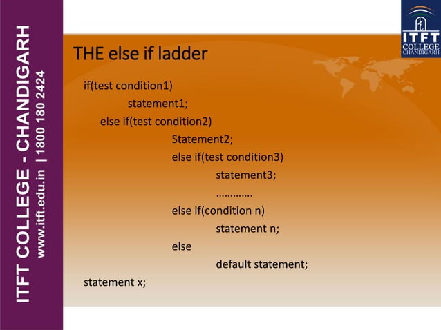 itft-Decision making and branching in java | PDF | Programming ...