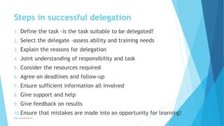 Decision making and delegation | PPTX