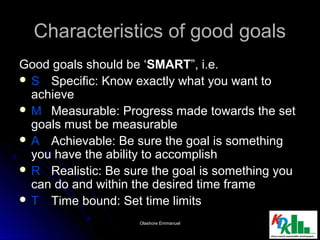 Decision making and goal setting emm | PPT | Medical Health