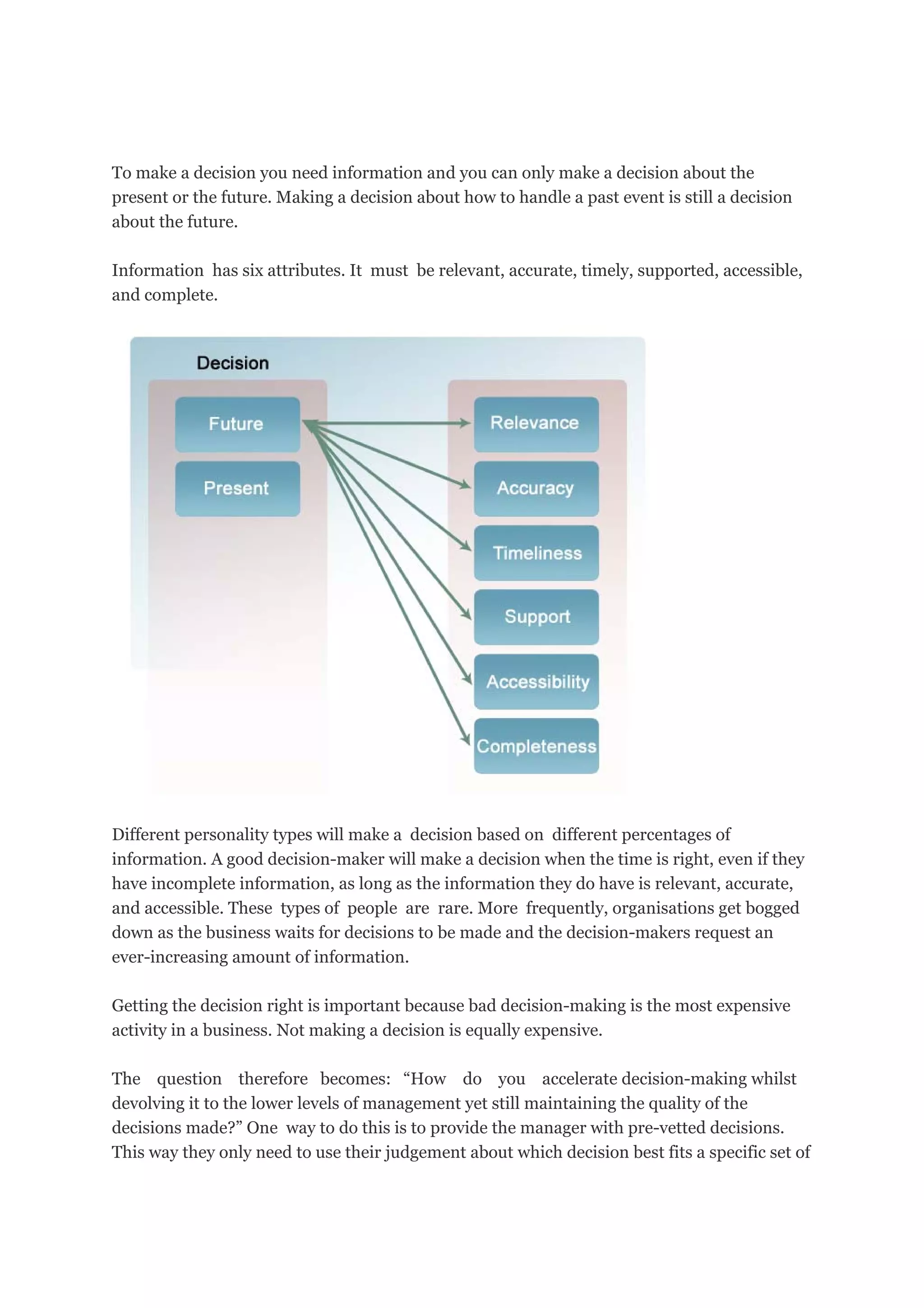 Decision making and judgment support | PDF
