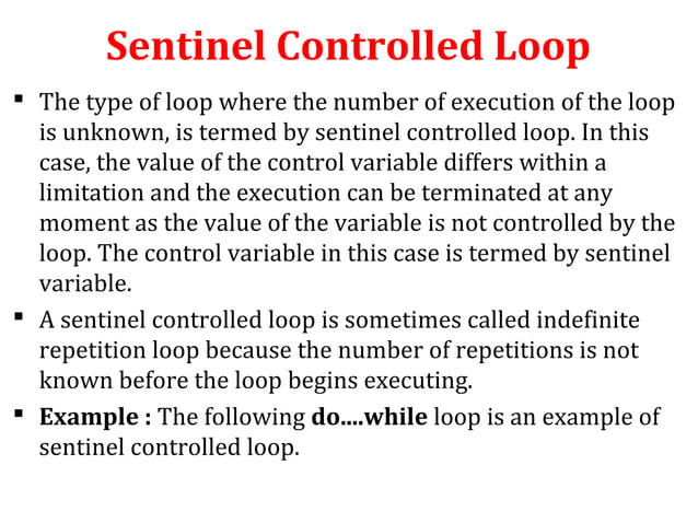 Decision making and looping | PPT | Programming Languages | Computing