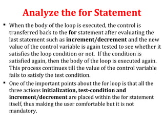 Decision making and looping | PPT