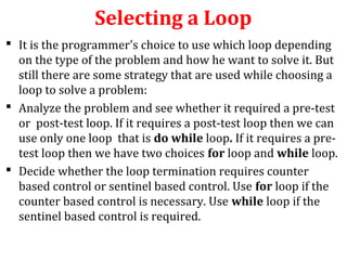 Decision making and looping | PPT