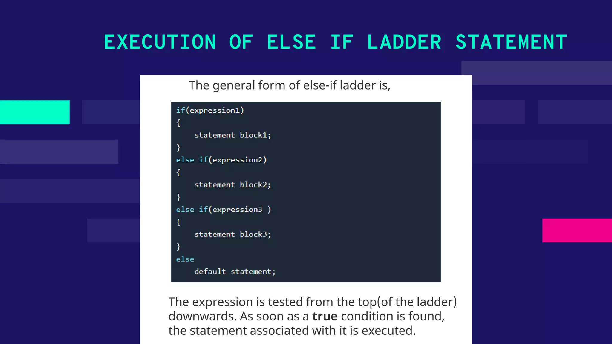 Decision making and looping - c programming by YEASIN NEWAJ | PPTX