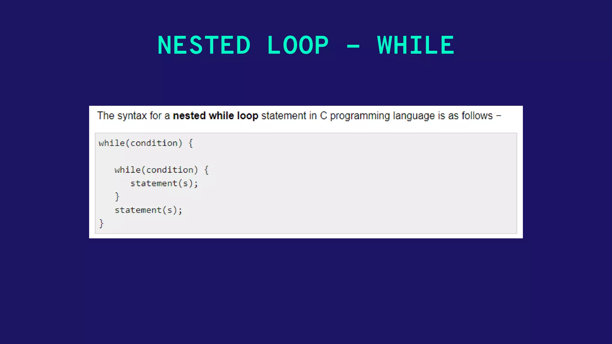 Decision making and looping - c programming by YEASIN NEWAJ | PPTX