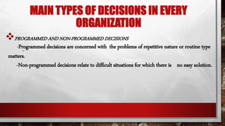 Decision making and models of policy analysis | PPTX