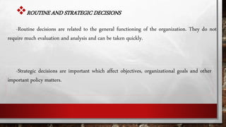 Decision making and models of policy analysis | PPTX