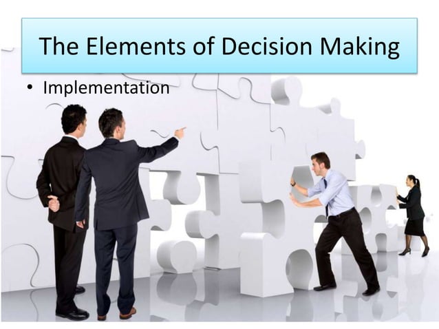 Decision making and problem solving | PPTX