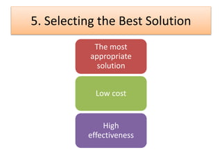 Decision making and problem solving | PPTX