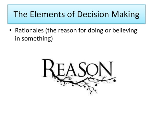 Decision making and problem solving | PPTX