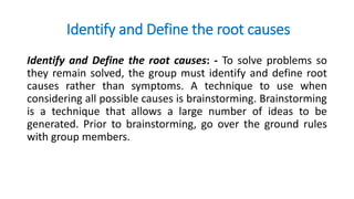 Decision making and problem solving in group. | PPTX