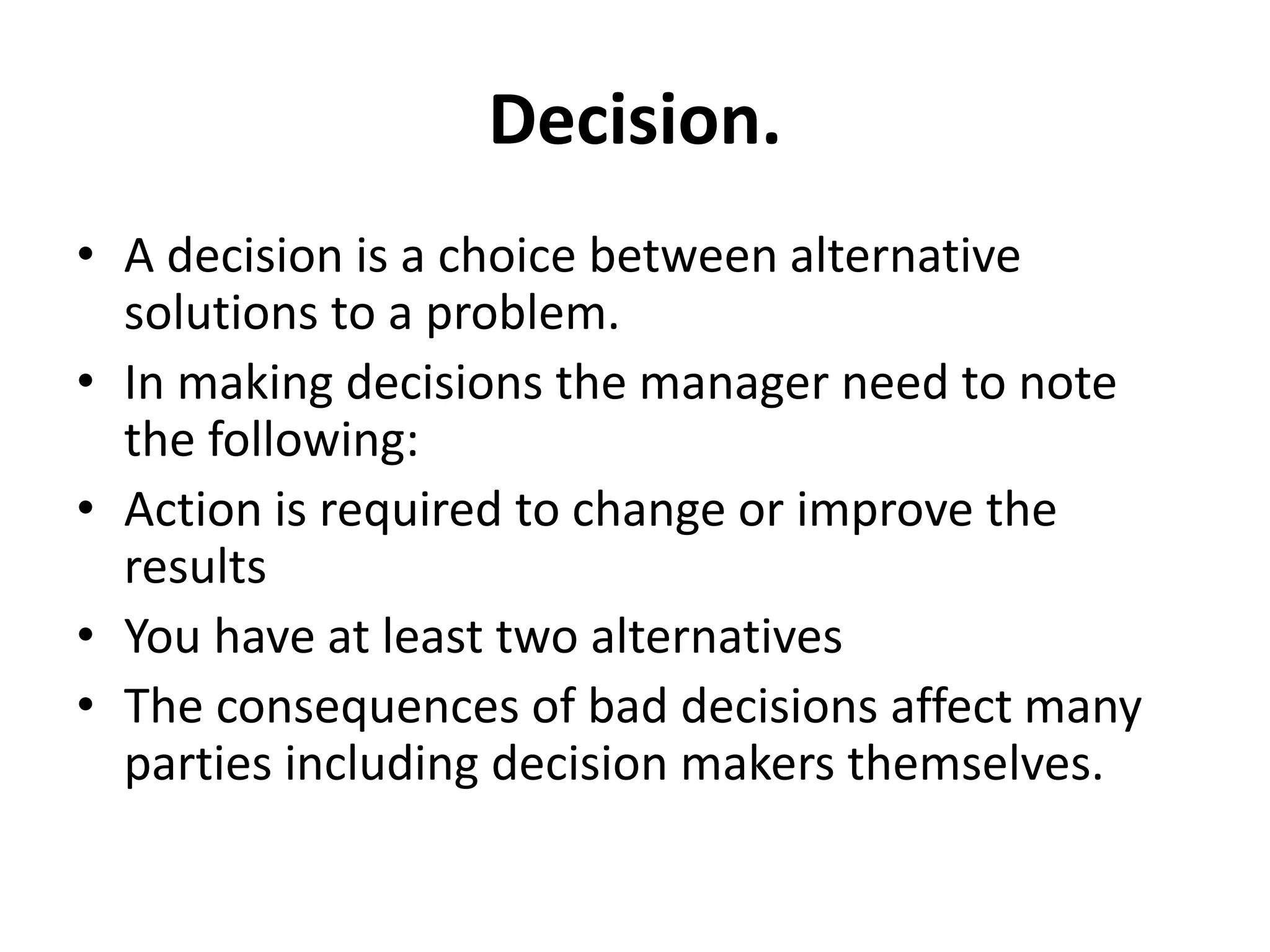 HOW DECISION MAKING HELPS IN PROBLEM SOLVING AT THE WORKPLACE | PPT