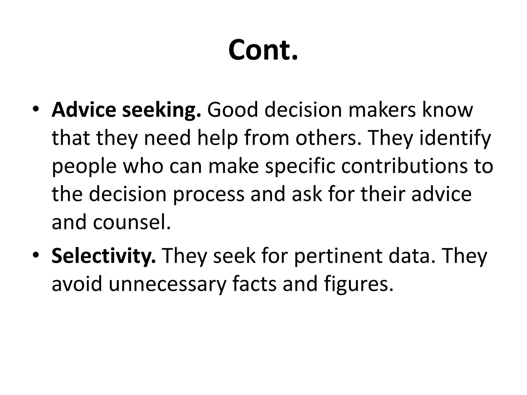 HOW DECISION MAKING HELPS IN PROBLEM SOLVING AT THE WORKPLACE | PPT