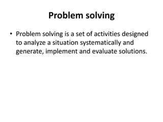 HOW DECISION MAKING HELPS IN PROBLEM SOLVING AT THE WORKPLACE | PPT