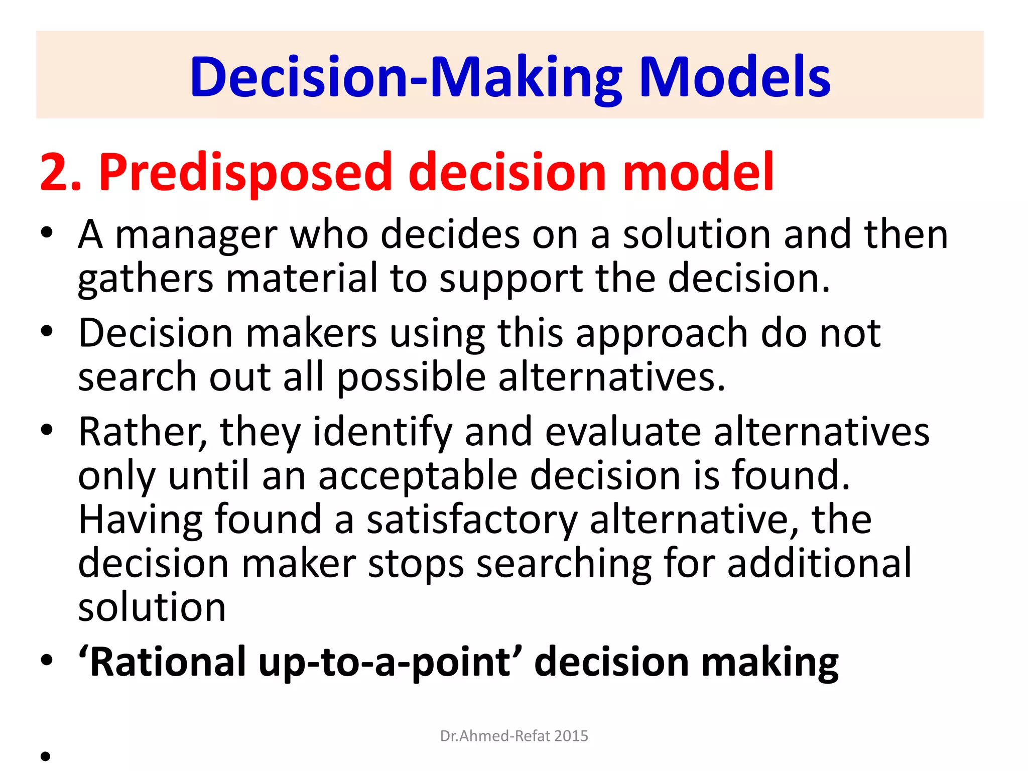 Decision making basic concepts | PDF