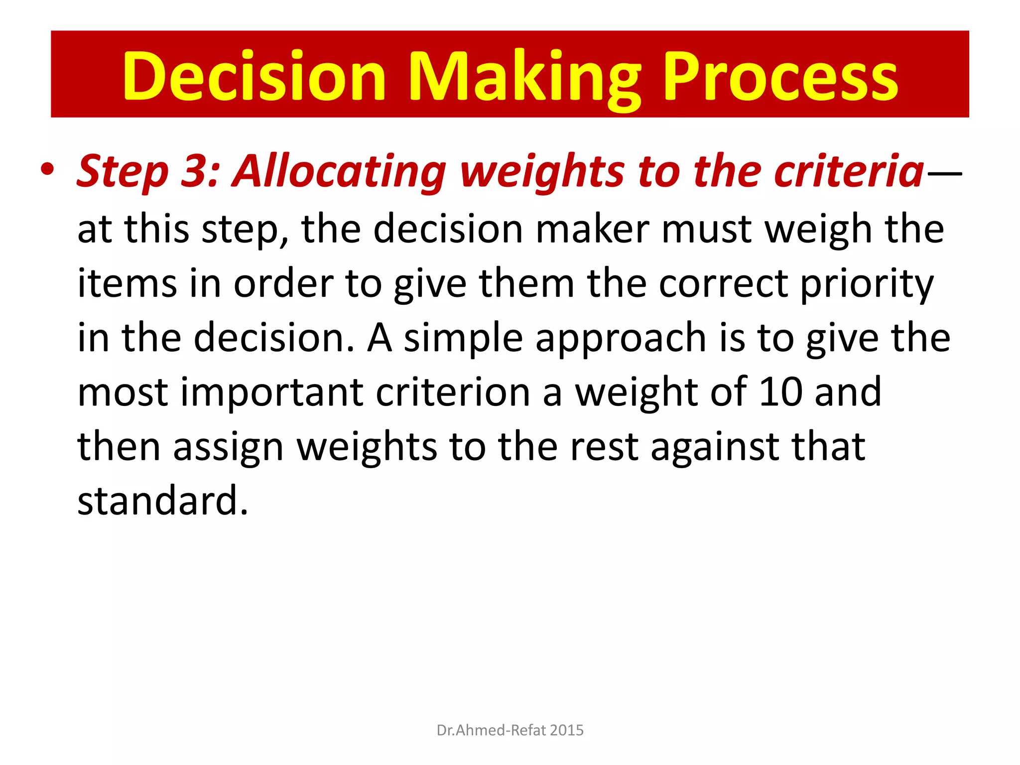 Decision making basic concepts | PDF