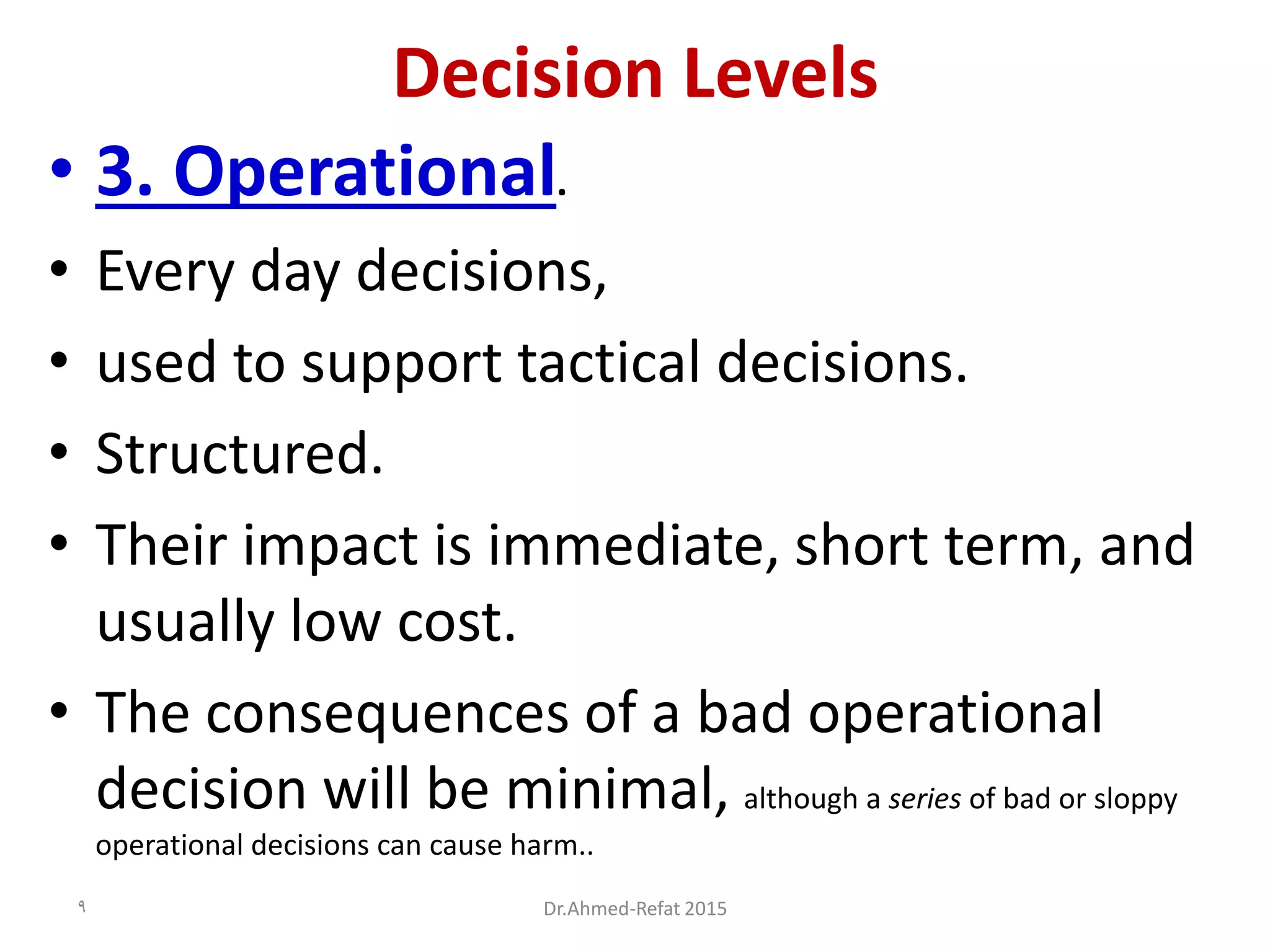 Decision making basic concepts | PDF