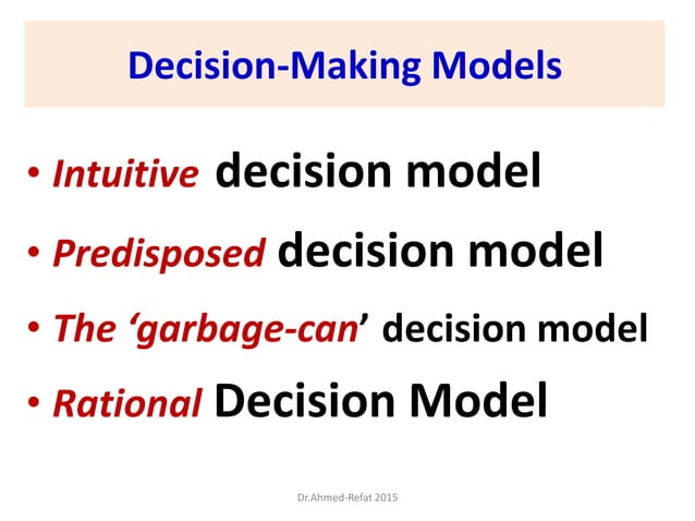 Decision making basic concepts | PDF