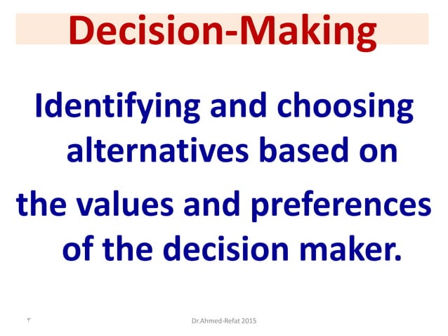 Decision making basic concepts | PDF