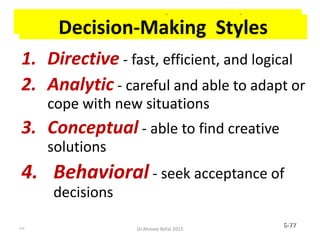 4 Decision Making Styles