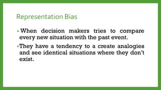 Decision making bias and errors | PDF