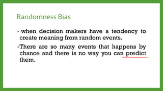 Decision making bias and errors | PDF