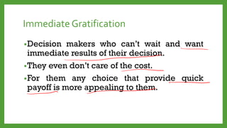 Decision making bias and errors | PDF