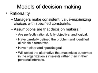 Decision making class | PPT