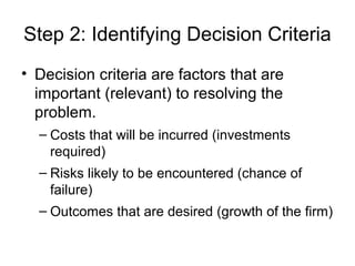 Decision making class | PPT