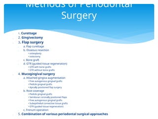 decision making flap surgery IN PERIODONTOLOGY | PPTX