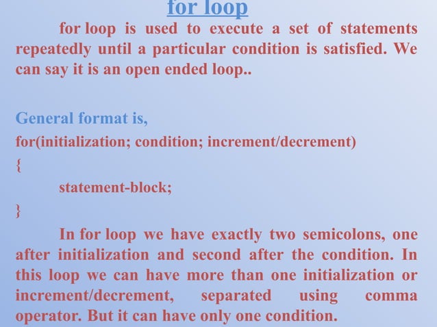 Decision making in C(2020-2021) statements | PPT