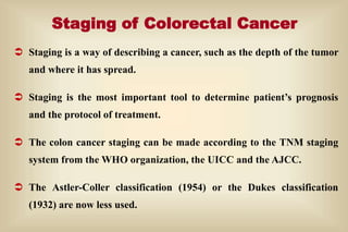 Decision making in early & advanced colorectal cancer | PPTX