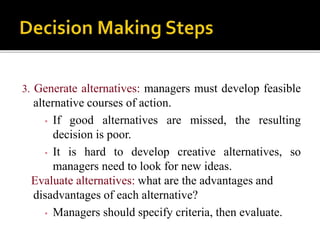 Decision Making in Management | PPTX